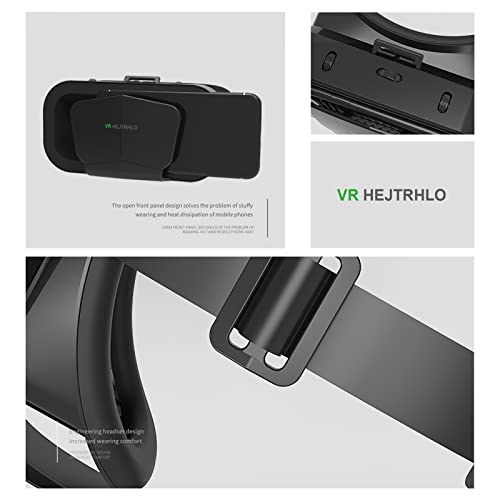 VR Headset Virtual Reality VR 3D Glasses VR Set 3D Virtual Reality Goggles,Adjustable VR Glasses Support 7.2 Inches [with Controller+Two Eye Masks].…