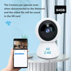 WiFi Camera Indoor Security Camera 2K 5GHz & 2.4GHz Security Camera Cameras for Baby/Elder/Dog/Pet Camera with Phone app Smartphone