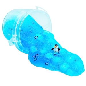 Blue Jelly Cube Slime, Soft Jelly Clay Slime Sugar Blitz for Girls Boys, Blue Contton Candy Slime kit Party Favors