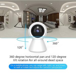 4MP Indoor Security Camera Pet with Phone App 2K 5GHz & 2.4GHz 360°Wireless WiFi Cameras for Baby/Elder/Dog/Pet Motion Detection Audible Alarm Easy Installation Compatible Alexa 1Pcs 64GB SD