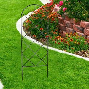 Garden Trellis for Climbing Plants Metal Vine Plant Support Trellis Climbing Rose Trellis Rustproof Plant Support for Potted Plants Flowers Vegetable