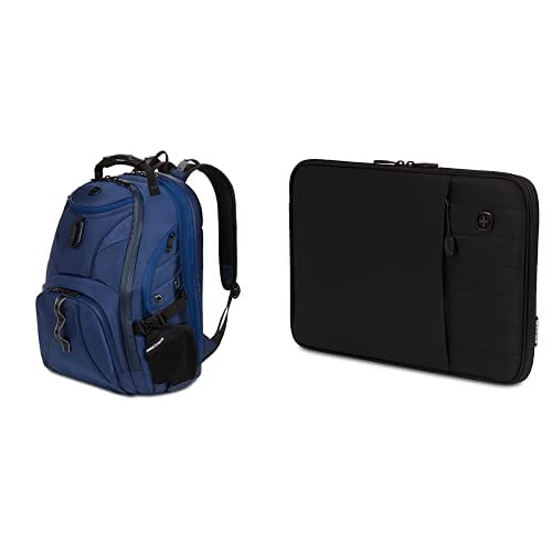 SwissGear 1900 Scansmart TSA 17 Laptop Backpack and Padded Laptop Sleeve