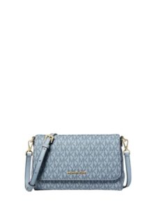 michael kors medium logo convertible crossbody bag (blue navy)