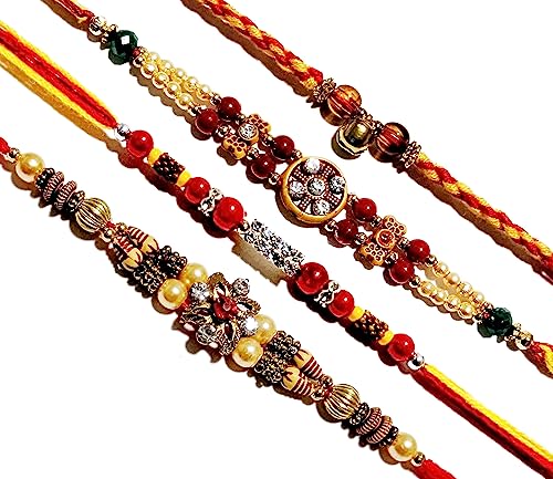 Set of 4 Rakhi | Rakhi for Brother | Premium Rakhi | Raksha Bandhan Rakhi | Pack4-2