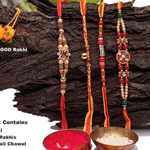 Set of 4 Rakhi | Rakhi for Brother | Premium Rakhi | Raksha Bandhan Rakhi | Pack4-2