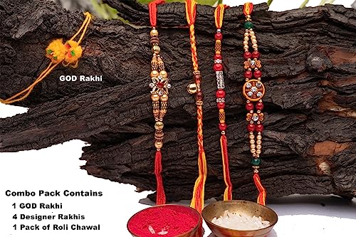 Set of 4 Rakhi | Rakhi for Brother | Premium Rakhi | Raksha Bandhan Rakhi | Pack4-2