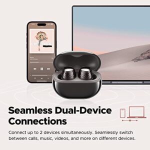 SoundPEATS Engine4 Wireless Earbuds, Hi-Res Bluetooth 5.3 Earbuds with LDAC, Coaxial Dual Dynamic Drivers for Stereo Sound, 70 ms Low Latency, Dual Device Connection, Total 43 Hrs, IPX4, App Control