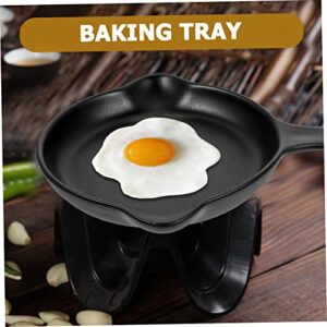 Alipis Ceramic Bakeware Mini Loaf Baking Pans Mini Oven Bread Oven Grill Pans Pancake Maker Bakeware with Handles Handle Baking Dish Cheese Ceramic Pan with Handle Fruit Omelette Plate