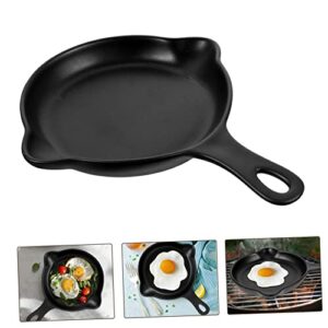 Alipis Ceramic Bakeware Mini Loaf Baking Pans Mini Oven Bread Oven Grill Pans Pancake Maker Bakeware with Handles Handle Baking Dish Cheese Ceramic Pan with Handle Fruit Omelette Plate