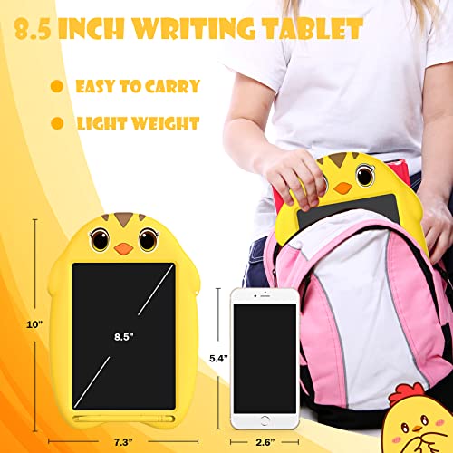 LCD Writing Tablet,Tablet for Kids,8.5 Inch Doodle Board, Reusable Writing Pad,Toddler Educational Toys Drawing Tablet,Drawing Board,Travel Toys(Yellow)