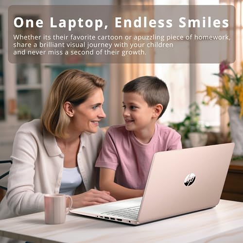 HP 2022 Stream 14" HD BrightView Laptop, Intel Celeron N4120 Processor, 4GB RAM, 64GB SSD, Intel HD Graphics, 720p Webcam, 1 Year Office 365, Rose Gold, Win 11, 32GB Snowbell USB Card