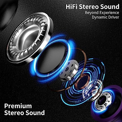 3.5mm Jack Earbuds Dazzle Magnetic Wired Earphone for Moto G Stylus Pure Power in-Ear Headphone Noise Canceling HiFi Stereo Corded Headset for Samsung Galaxy A14 A13 A03 Core A03s S10 S10e PurpleBlue