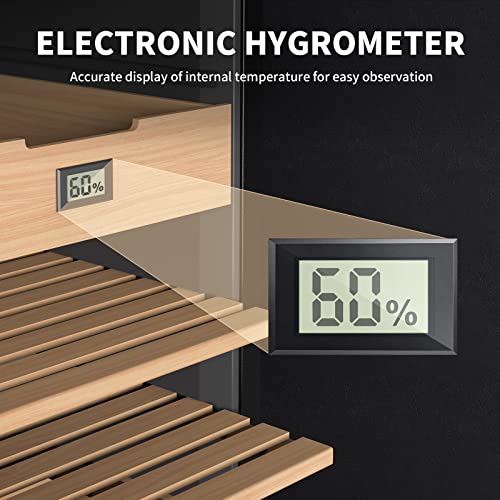 NEEDONE 350 Count Electric Cooler Cabinet, Made with Spanish Cedar Wood Shelves & Drawer with Hygrometer, Freestanding Refrigerator Quiet Operation, LED Lighting, 48 Liter, Gift for Men