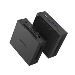 alliwava gx55 mini pc intel 11th gen n5105(up to 2.9ghz) intel uhd graphics mini computer,16gb ram ddr4 512gb nvme ssd micro desktop pc,2xhdmi and usb-c triple 4k outputs