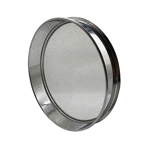 Soil Sieve for Garen -12 inches Soil Sifter for Rocks Compost-Sifting pan (1/8”Mesh Screen)