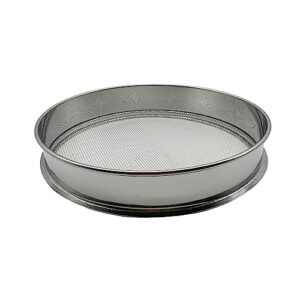 Soil Sieve for Garen -12 inches Soil Sifter for Rocks Compost-Sifting pan (1/8”Mesh Screen)