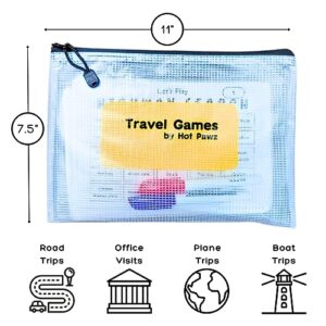 Travel Games For Families: Highway Game, 36 Unique Games, Reusable Laminated Cards with Dry Erase Markers, Kid Scavenger Hunt Game, Multiplayer Games for Kids, Car and Airplane Approved