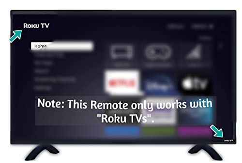 OEM Replacement Remote Control Compatible with All TCL Roku Smart TVs【Only Works with TCL Roku TV, Not for Roku Stick and Roku Box】 (Netflix/Disney Plus/Apple TV+ / HBO Max)