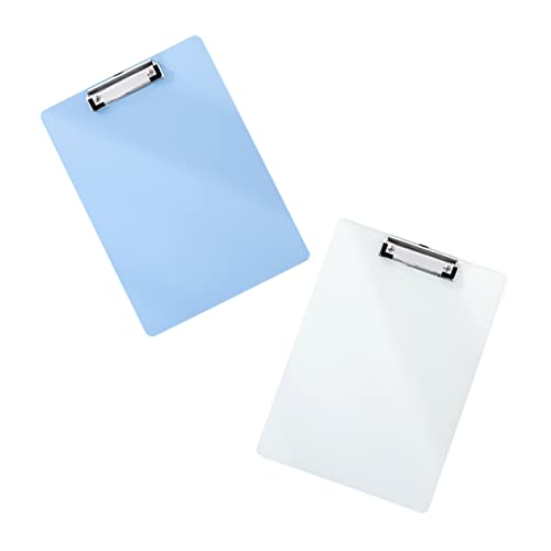 Operitacx 2pcs Writing Pad Pencils Letter File Folders Office File Folders Writing Clipboard A4 Document Holder Exam Paper Clips Writing Base Plate Writing Support Plate Clip Board