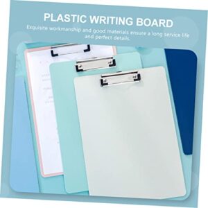 Operitacx 2pcs Writing Pad Pencils Letter File Folders Office File Folders Writing Clipboard A4 Document Holder Exam Paper Clips Writing Base Plate Writing Support Plate Clip Board