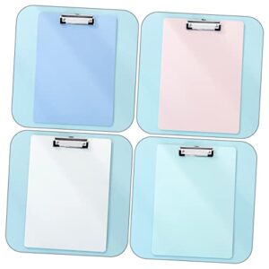 Operitacx 2pcs Writing Pad Pencils Letter File Folders Office File Folders Writing Clipboard A4 Document Holder Exam Paper Clips Writing Base Plate Writing Support Plate Clip Board