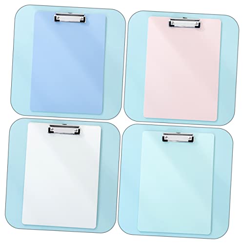 Operitacx 2pcs Writing Pad Pencils Letter File Folders Office File Folders Writing Clipboard A4 Document Holder Exam Paper Clips Writing Base Plate Writing Support Plate Clip Board