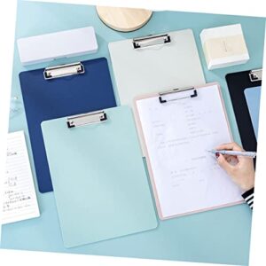 Operitacx 2pcs Writing Pad Pencils Letter File Folders Office File Folders Writing Clipboard A4 Document Holder Exam Paper Clips Writing Base Plate Writing Support Plate Clip Board