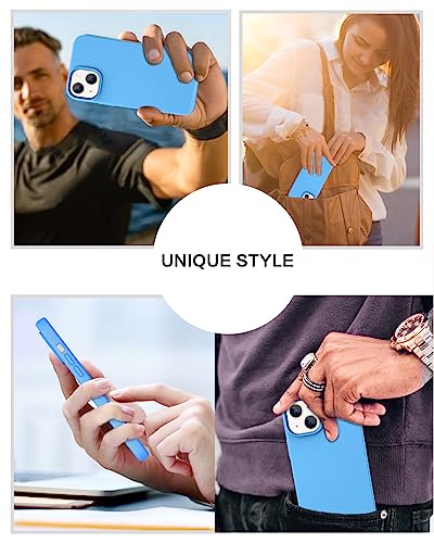 BENTOBEN iPhone 13 Mini Case, iPhone 13 Mini Phone Case, Slim Fit Liquid Silicone Soft Gel Rubber Anti-Scratch Shockproof Phone Cover with Microfiber Lining for iPhone 13 Mini 5.4", Blue