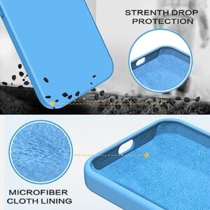 BENTOBEN iPhone 13 Mini Case, iPhone 13 Mini Phone Case, Slim Fit Liquid Silicone Soft Gel Rubber Anti-Scratch Shockproof Phone Cover with Microfiber Lining for iPhone 13 Mini 5.4", Blue