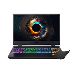 acer nitro 5 15.6" qhd led-backlit ips 100% dci-p3 165hz gaming laptop amd 8-core ryzen 7 6800h nvidia geforce rtx 3070 ti mux wi-fi 6e rj-45 win 11 w/mouse pad (32gb ram | 1tb pcie ssd)