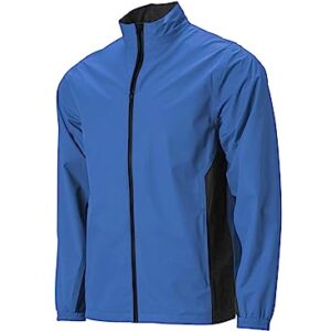 JMIERR Mens Lightweight Rain Jacket Casual Long Sleeve Active Windbreaker Golf Coats, US 46(XL) A Sky Blue