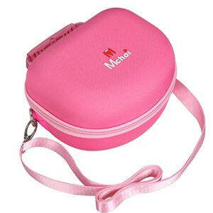 Mchoi Hard Carrying Case Suitable for Riwbox CT-7 Pink/for Jack CT-7S Cat Green 3.5mm/ for iClever IC-HS01 Bluetooth Wireless Over-Ear Headphones Headset for Kids Travel Protective Case, Case Only