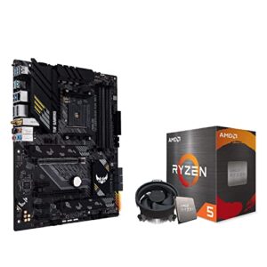 Micro Center AMD Ryzen 5 5600X 6-core Desktop Processor with Wraith Stealth Cooler Bundle with ASUS TUF Gaming B550-PLUS Motherboard and 2TB Gen4x4 M.2 SSD