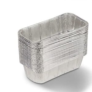 jhus mini bread loaf pans (50 pack) 1 lb aluminum foil 6 x 3.5 pan bakingpan bread pans baking sheet baking supplies cake pan baking pan kitchen set bread pan baking pans set baking set loaf pan