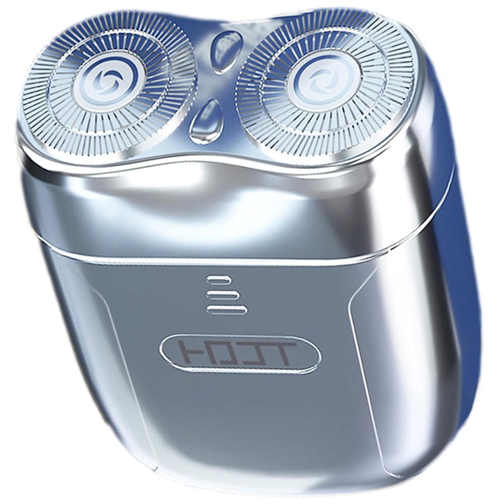 Powerful High Speed Storm Shaver: 2023 Upgraded Electric Travel Razor Shaver (Silver)