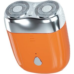 powerful high speed storm shaver: 2023 upgraded electric travel razor shaver (orange)