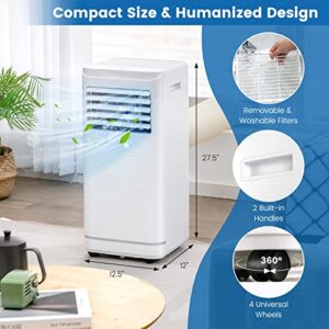 PETSITE 10000 BTU Portable Air Conditioners, Room Air Conditioner with Remote Control, 3-in-1 Stand up AC Unit With 24H Timer & Window Kit for Home Office Dorms, Cools up to 350 Sq. Ft