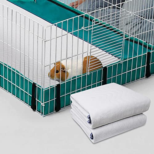 Guinea Pig Cage Liners,Washable Guinea Pig Liner for 2X3 C&C Cages,Soft & Thick,Fleece Cage Liners Great for Guinea Pigs, Puppy,Hedgehogs, Chinchillas, Ferrets, Bunnies