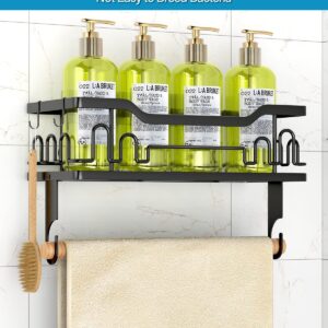 DILEASIR Shower Caddy Shower Organizer Set 5Pack Shower Shelf Adhesive Shower Shelves for Inside Shower with Soap Caddy Toothbrush Holder, Stainless Steel Bathroom Organizers Storage