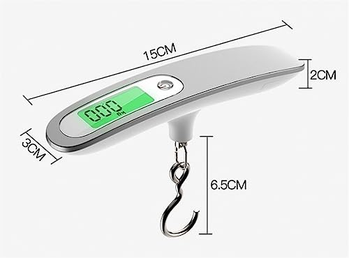 Luggage Scale, 50kg Hand Hanging Portable Travel Scale with Hook Electronic Baggage Weight Measuring Digital Weighing