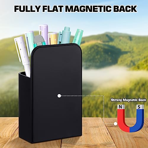 Jetec 8 Pcs Magnetic Pen Marker Holders Dry Erase Magnetic Pen Pencil Holder Organizer Home Office Supplies for Refrigerator Whiteboard Locker