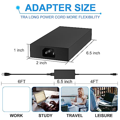 VHBW 240W USB Tip Charger Replacement for MSI GP77 GS77 GE76 GE66 GP76 GP66 A20-240P2A A240A007P Stealth 17 14 Studio Creator Z16 HX CreatorPro Z16P Z17 RTX 4090 4080 4070 Power Supply