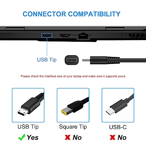 VHBW 240W USB Tip Charger Replacement for MSI GP77 GS77 GE76 GE66 GP76 GP66 A20-240P2A A240A007P Stealth 17 14 Studio Creator Z16 HX CreatorPro Z16P Z17 RTX 4090 4080 4070 Power Supply