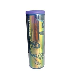 starbucks acrylic vacuum insulated iridescent tumbler 16oz (blue/purple)