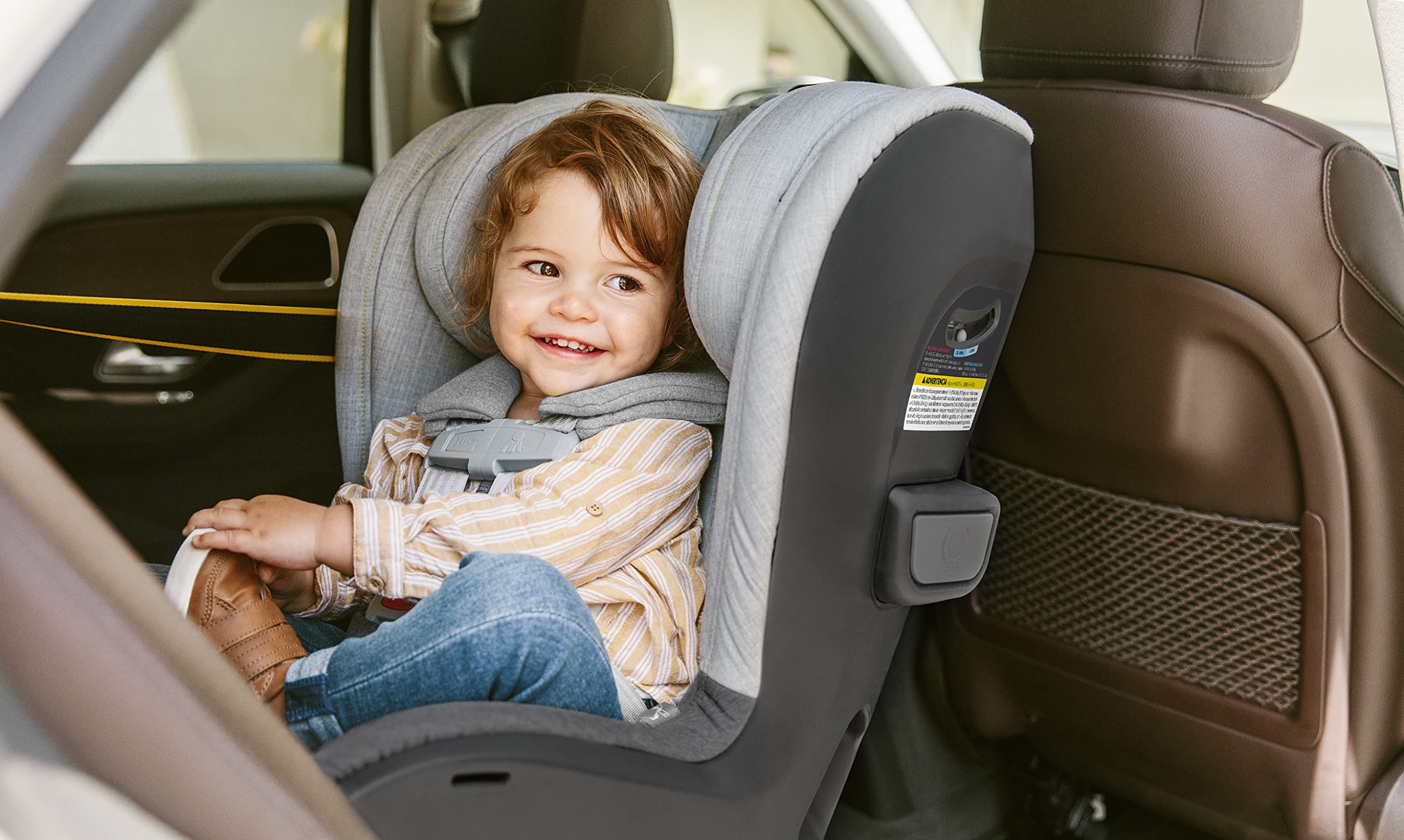 Knox Convertible Car Seat - Gregory - Blue Melange | Merino Wool + Cup Holder for Knox