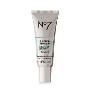 no7 future renew damage reversal serum - anti-aging face serum for glowing skin - hyaluronic acid + niacinamide for skin damage reversal - dermatologist-approved, suitable for sensitive skin (10ml)