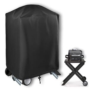 amerbro cover for ninja woodfire outdoor grill - waterproof grill cover for ninja og701 grill and stand - anti-fade & uv resistant, heavy duty 600d oxford fabric (cover only, does not include stand)