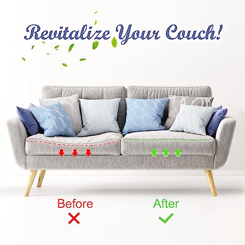 RunNico 20" x 20" Living Room Sofa Sag Support - High-Density Foam Cushion Couch Cushion Support - Sag Repair Replacement for Sofa Couch Loveseat Chair (3, Yellow)