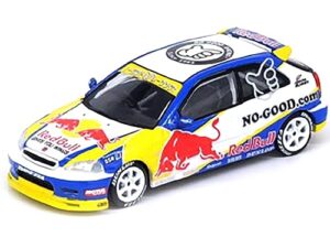 inno models civic type-r (ek9) rhd (right hand drive) no good racing livery 1/64 diecast model car in64-ek9-jdm14