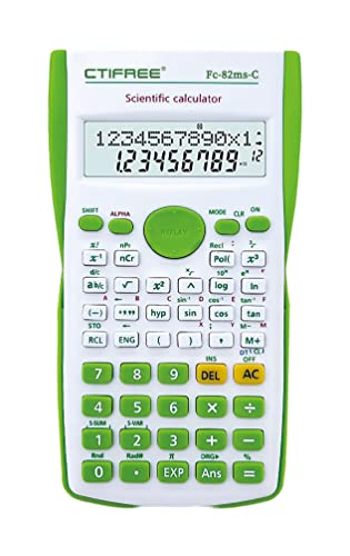 Colorful Scientific Calculator,Scientific Calculator with Cute Design for School and Business (Green)